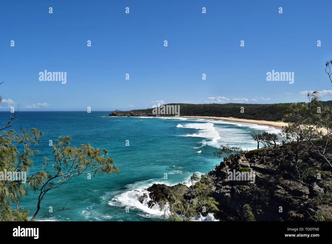 Devil`s Kitchen at Noosa National Park on Queensland, Sunshine Coast ...